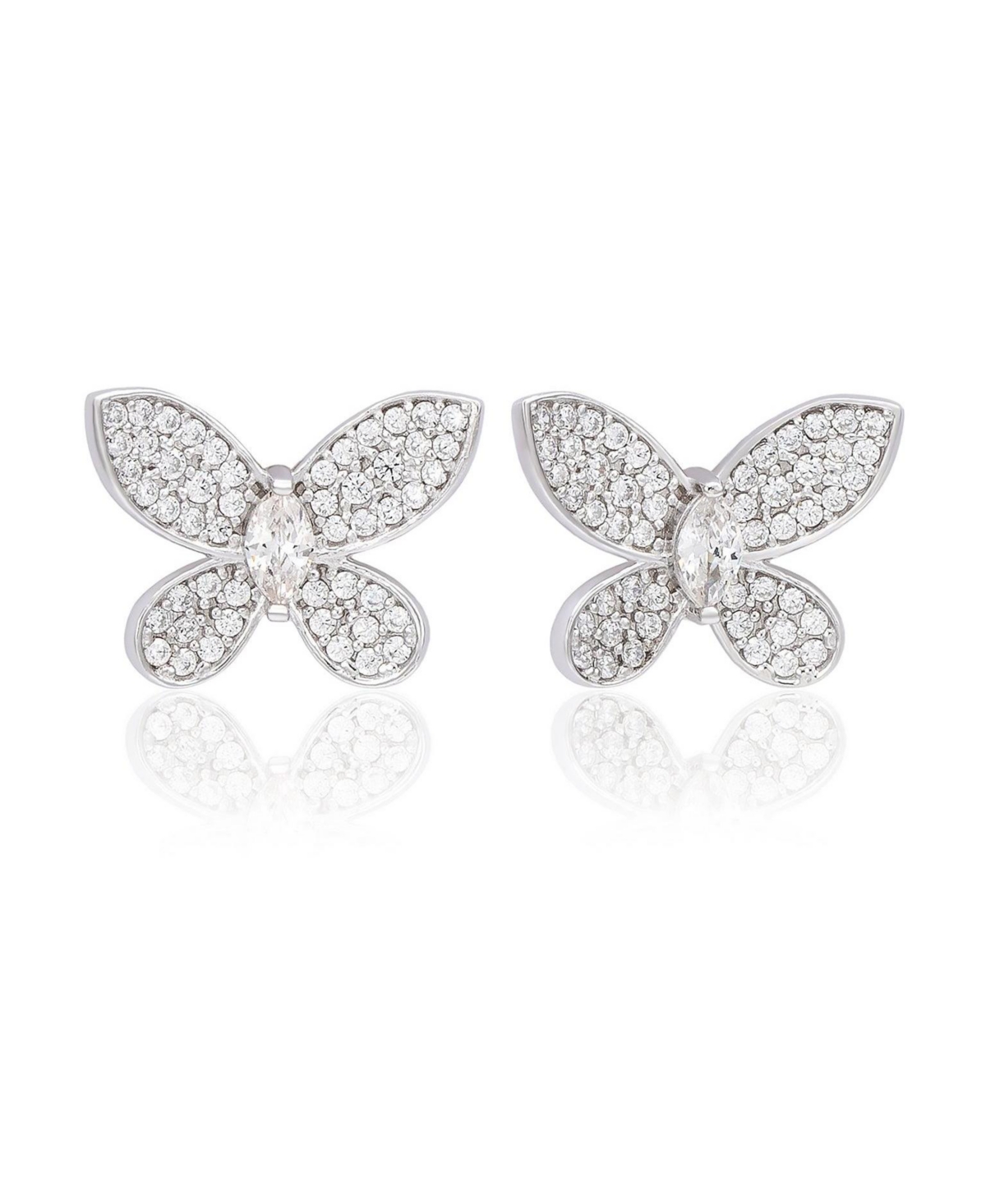 Click here for Suzy Levian New York Sterling Silver Pave Cubic Zi... prices