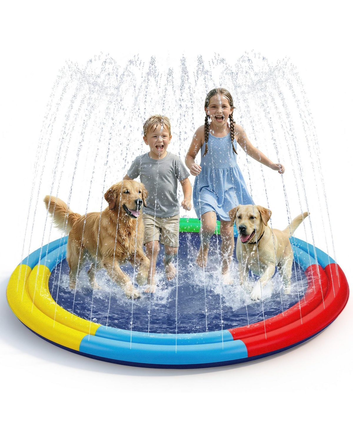 Click here for Aofar 78 Splash Pad Sprinkler Water Play Mat Dog K... prices