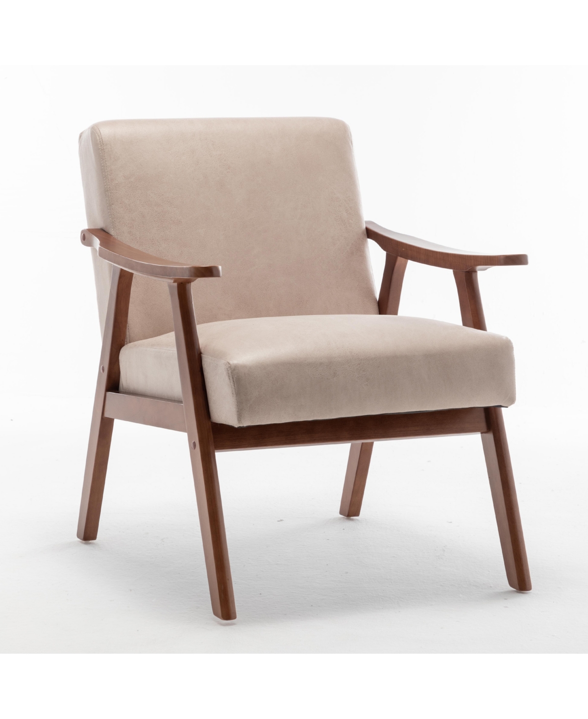Click here for Clihome Mid-Century Accent Chair  Solid Wood Loung... prices