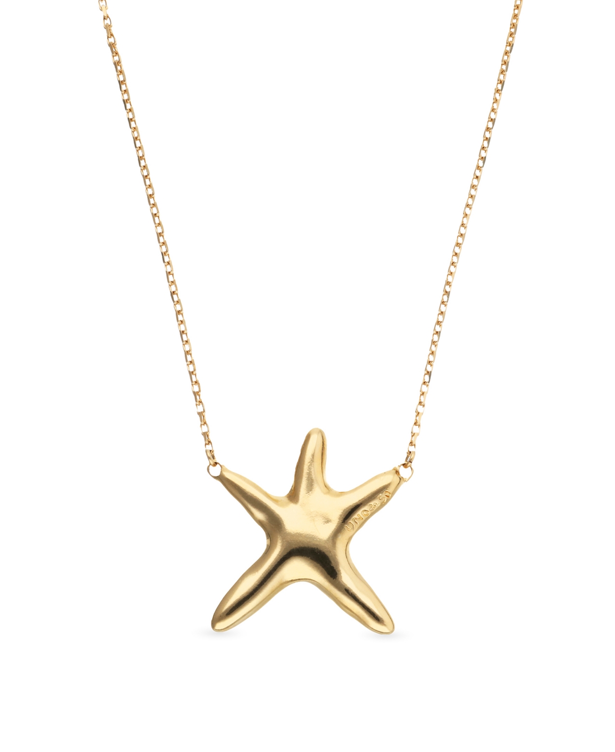 Click here for UNOde50 Gold-Tone with Star Pendant Necklace - Gol... prices
