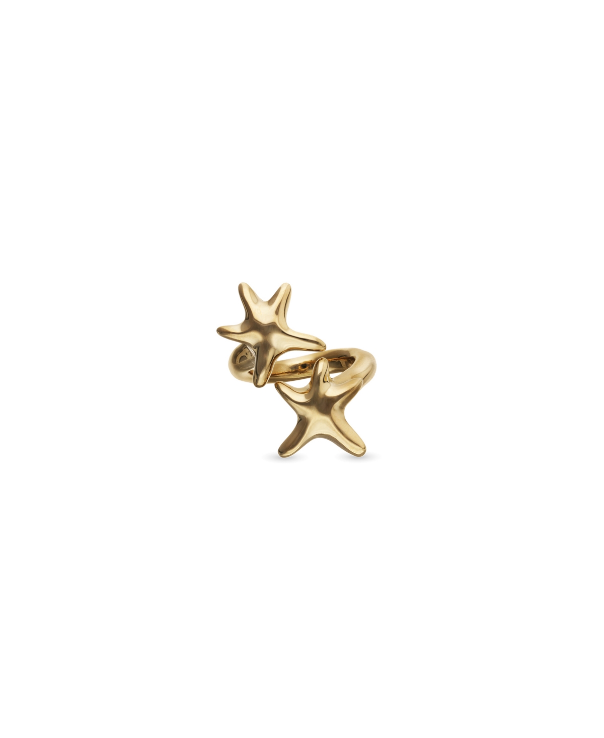 Click here for UNOde50 Gold-Tone Double Star Ring - Gold prices