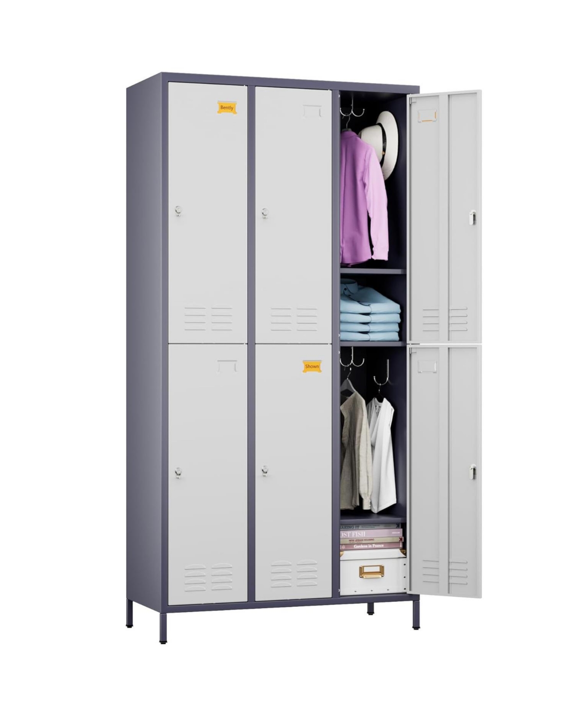 Click here for Boyel Living 6-Door Metal Locker with Business Car... prices