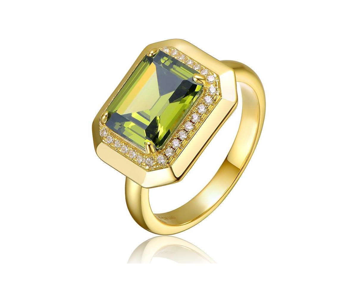 Click here for Genevive Dazzling 14K Gold Plated Cubic Zirconia H... prices
