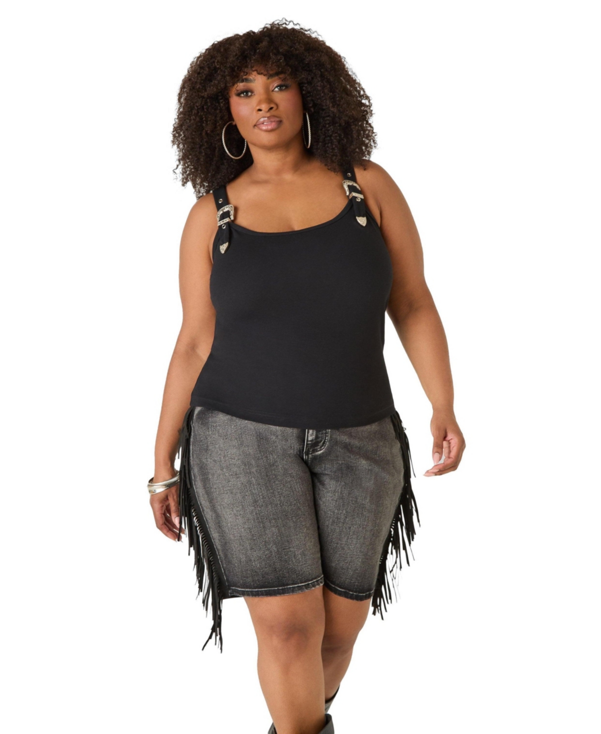 Click here for Ashley Stewart Womens Plus Size Buckle Strap Tank... prices