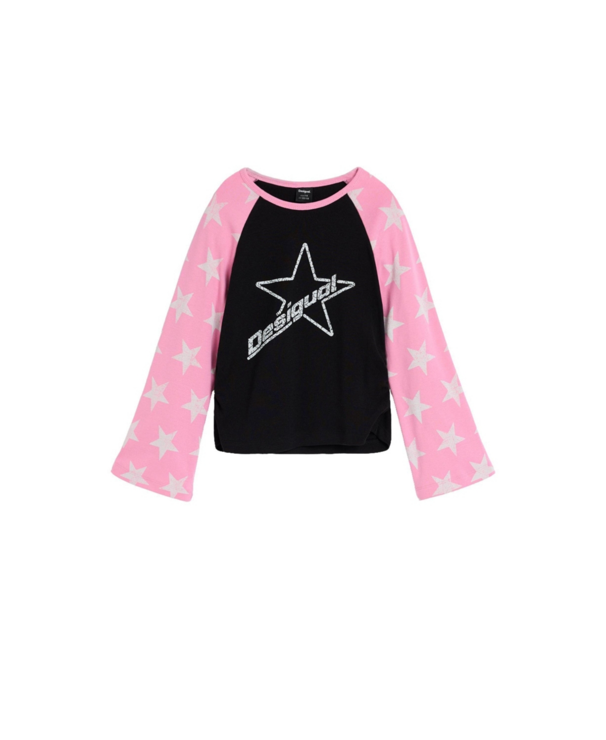 Click here for Desigual Girls Girlss Star logo T-shirt - Black prices