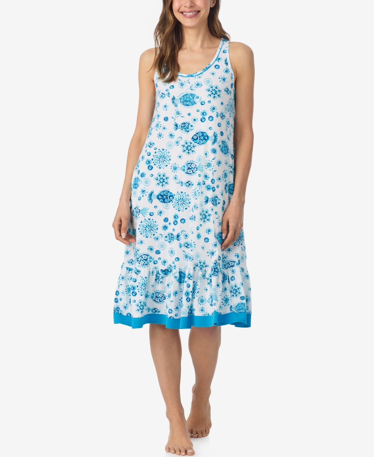 Click here for Cuddl Duds Womens Ballet Sleeveless Nightgown - Wh... prices