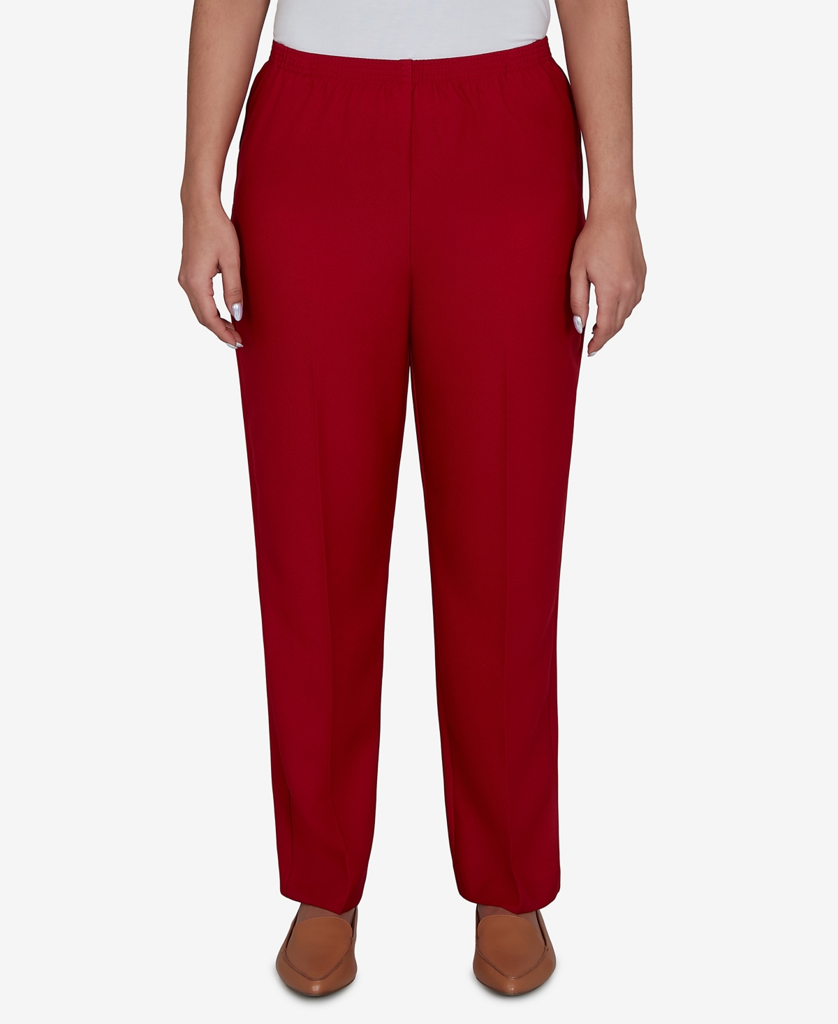 Click here for Alfred Dunner Womens Colored Classic Pull-On Pants... prices