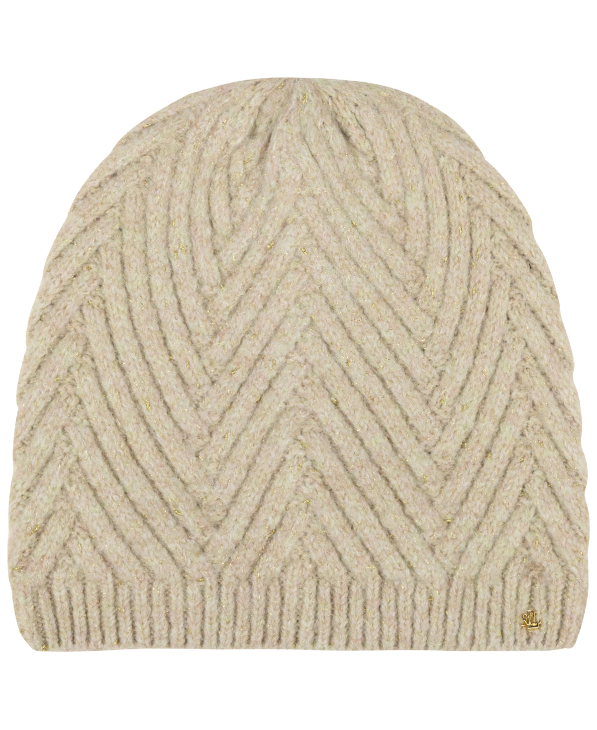 Click here for Lauren Ralph Lauren Shine Herringbone Knit Hat - L... prices