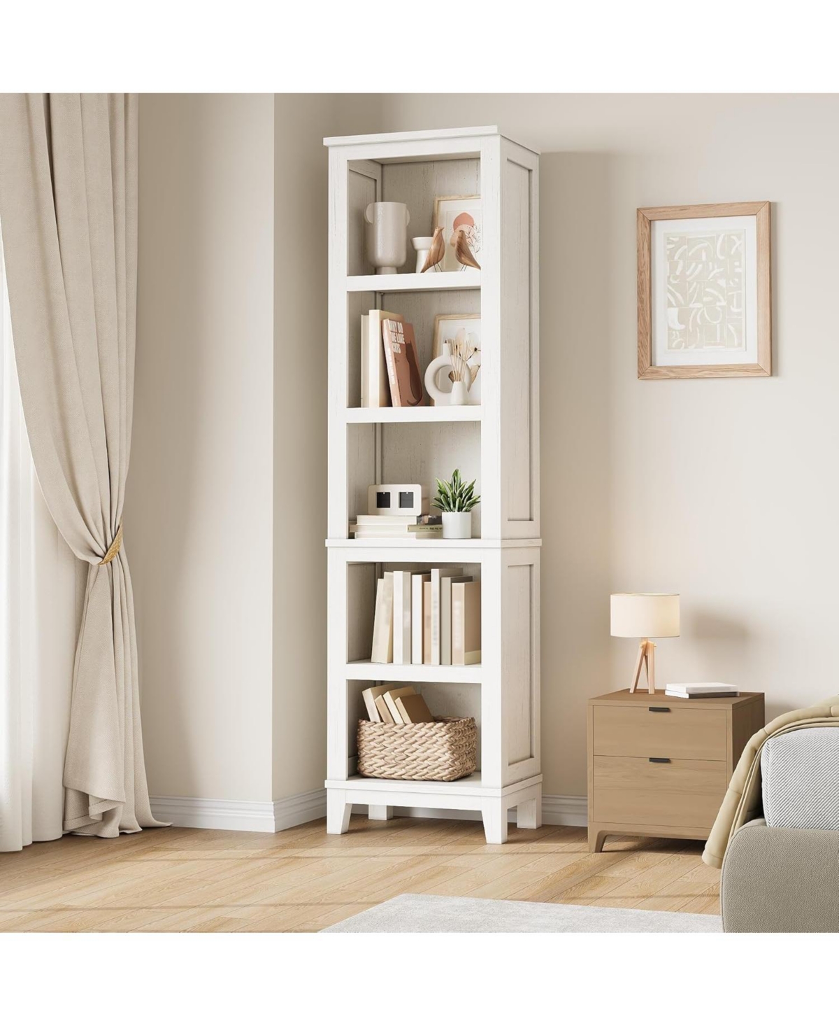 Click here for homfan 71 Inch Tall Bookshelf with Adjustable Shel... prices