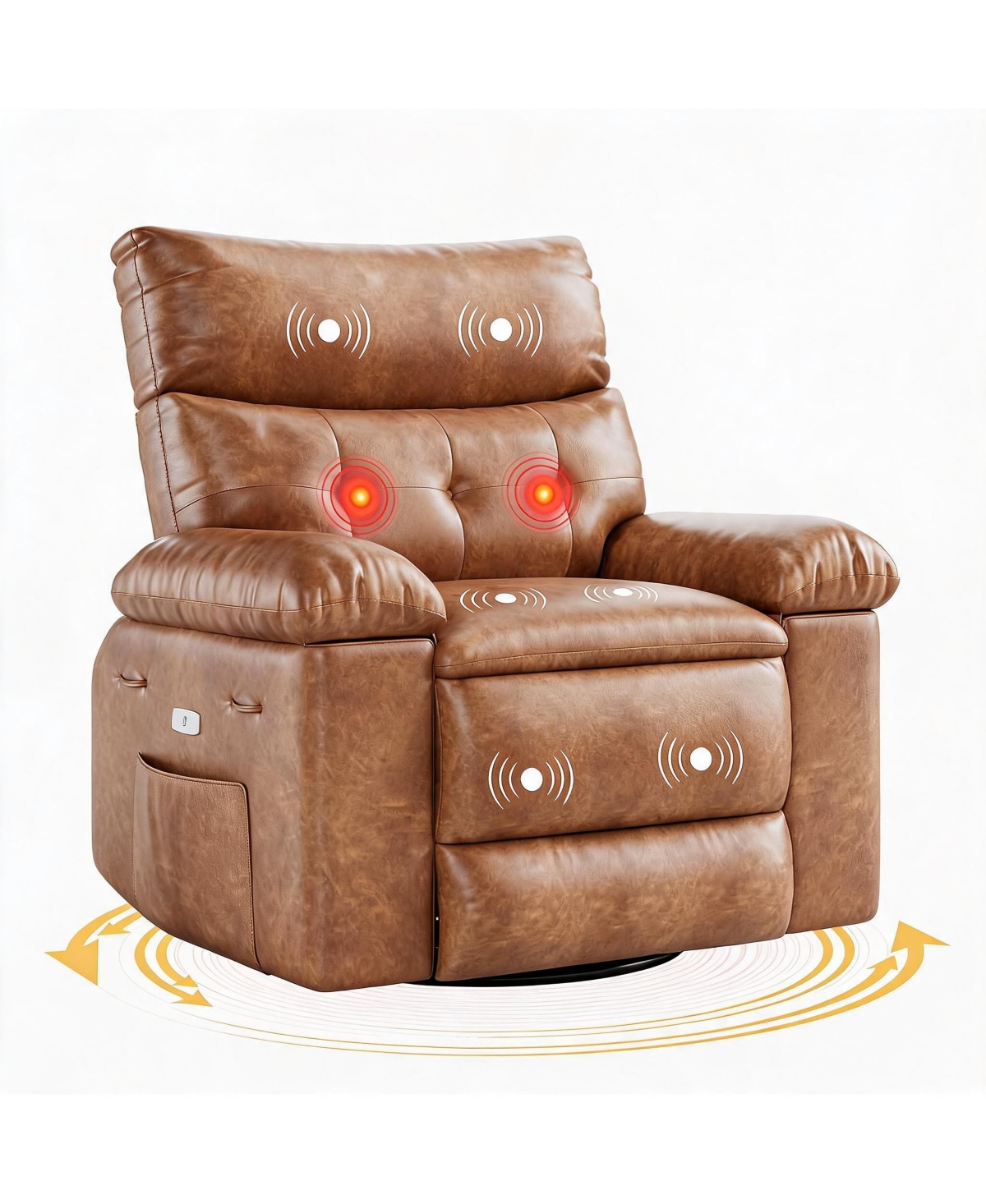 Click here for Oversized Pu Leather Rocking Recliner 360 degrees... prices