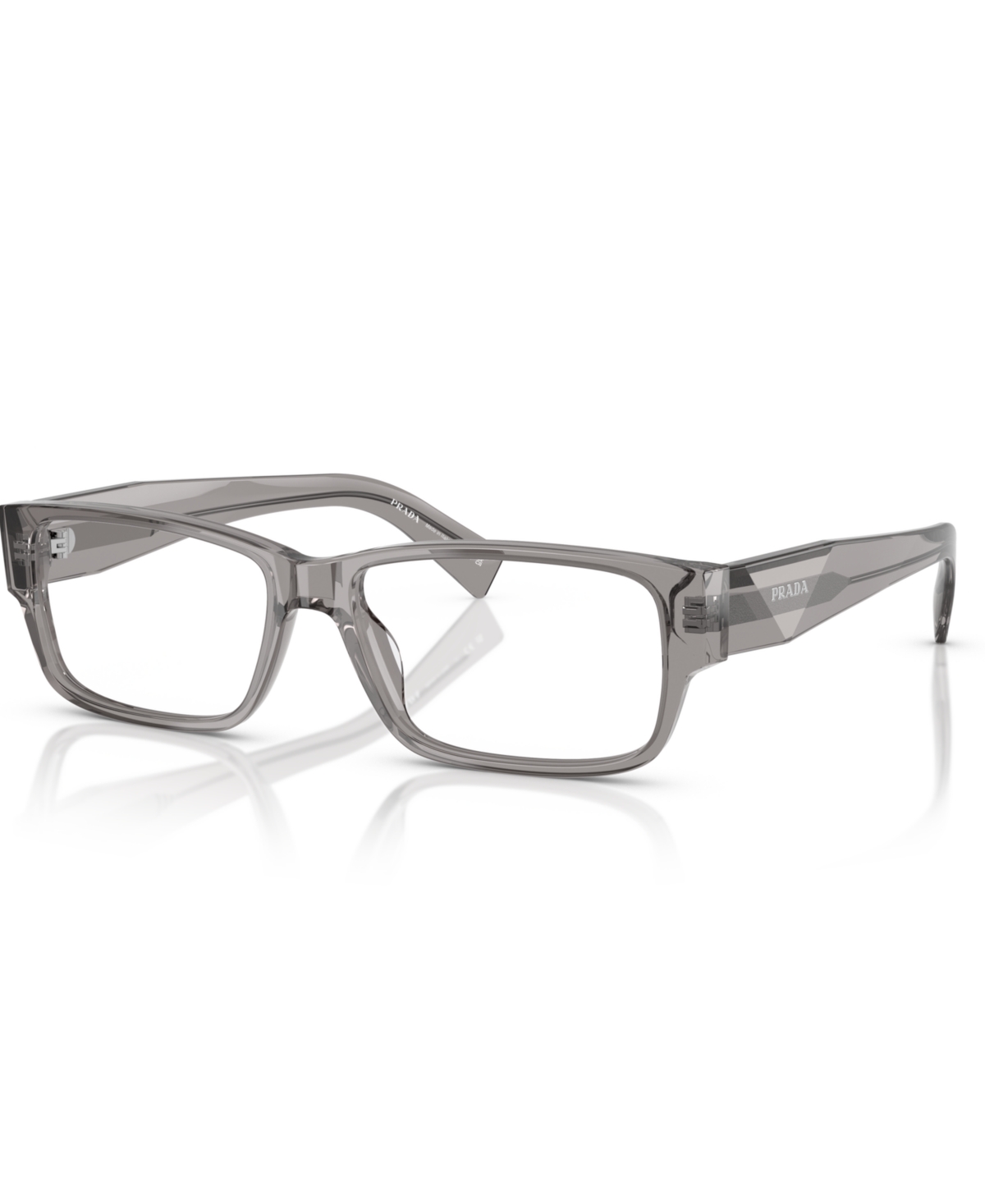 Click here for Prada Mens Eyeglasses  Pr B09V - Transparent Gray prices