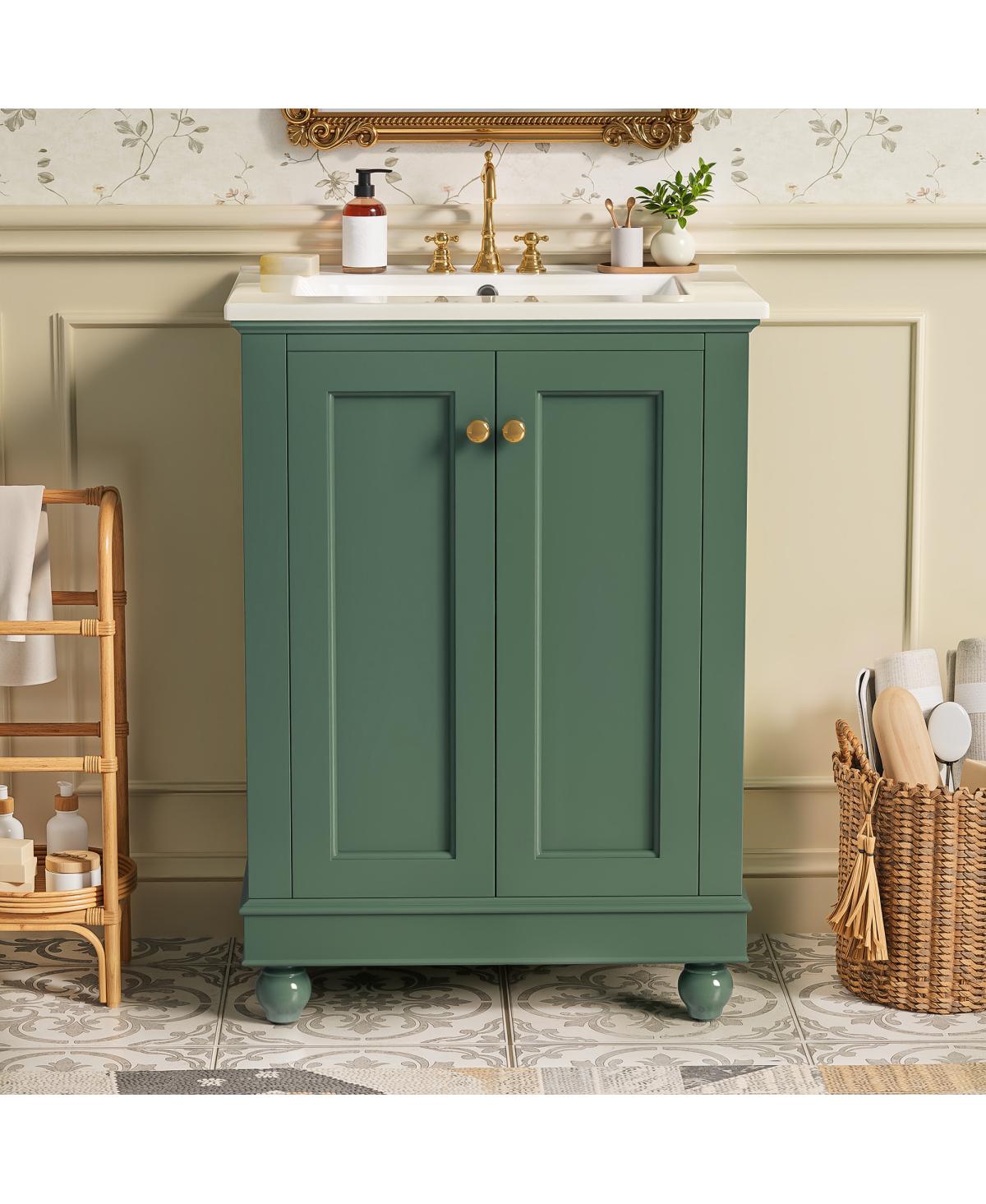 Click here for Sillysis 24 Inch Bathroom Vanity with Ceramic Sink... prices