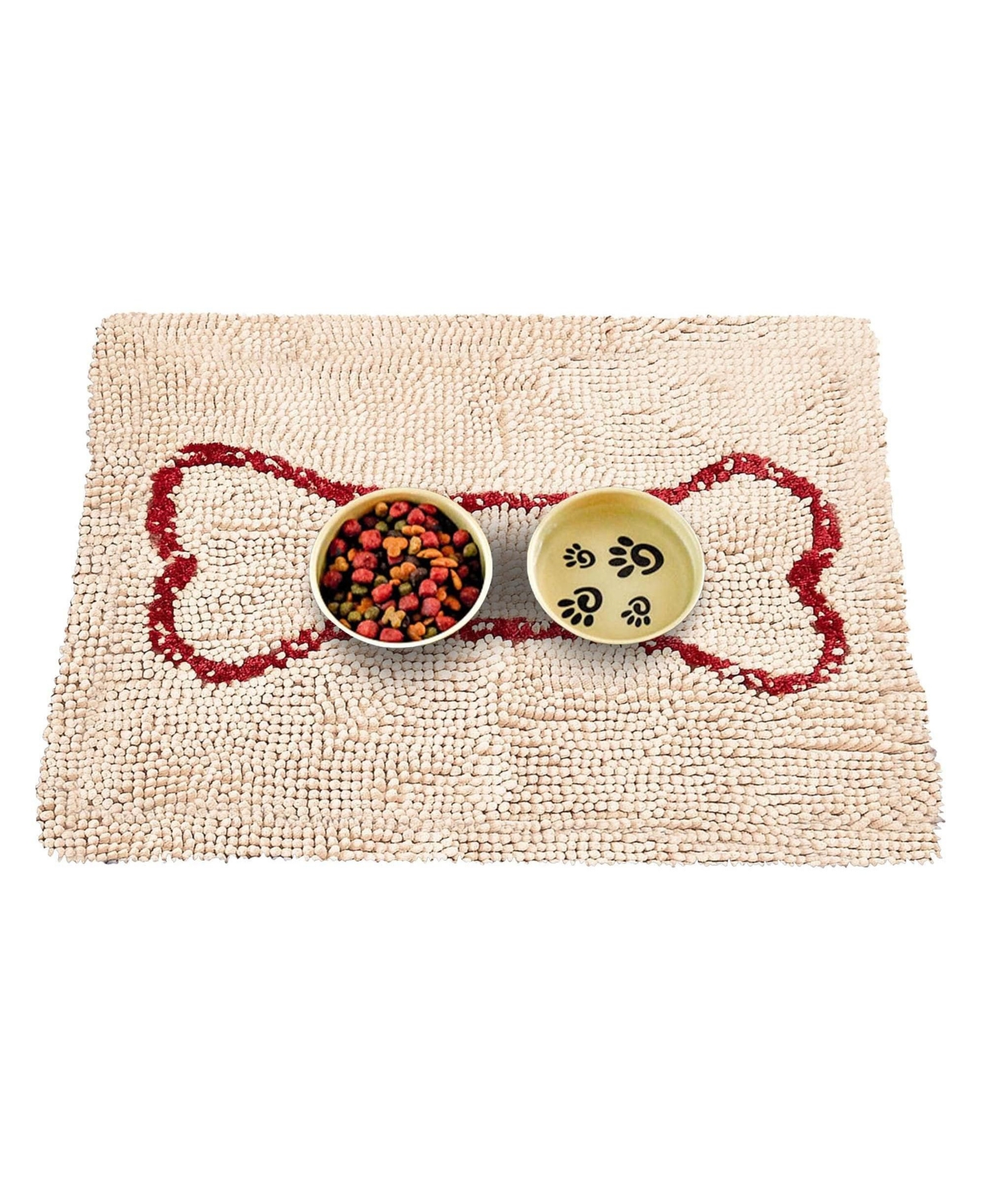 Click here for Aronkl Absorbent Chenille Dog Food Mat Non-Slip Wa... prices