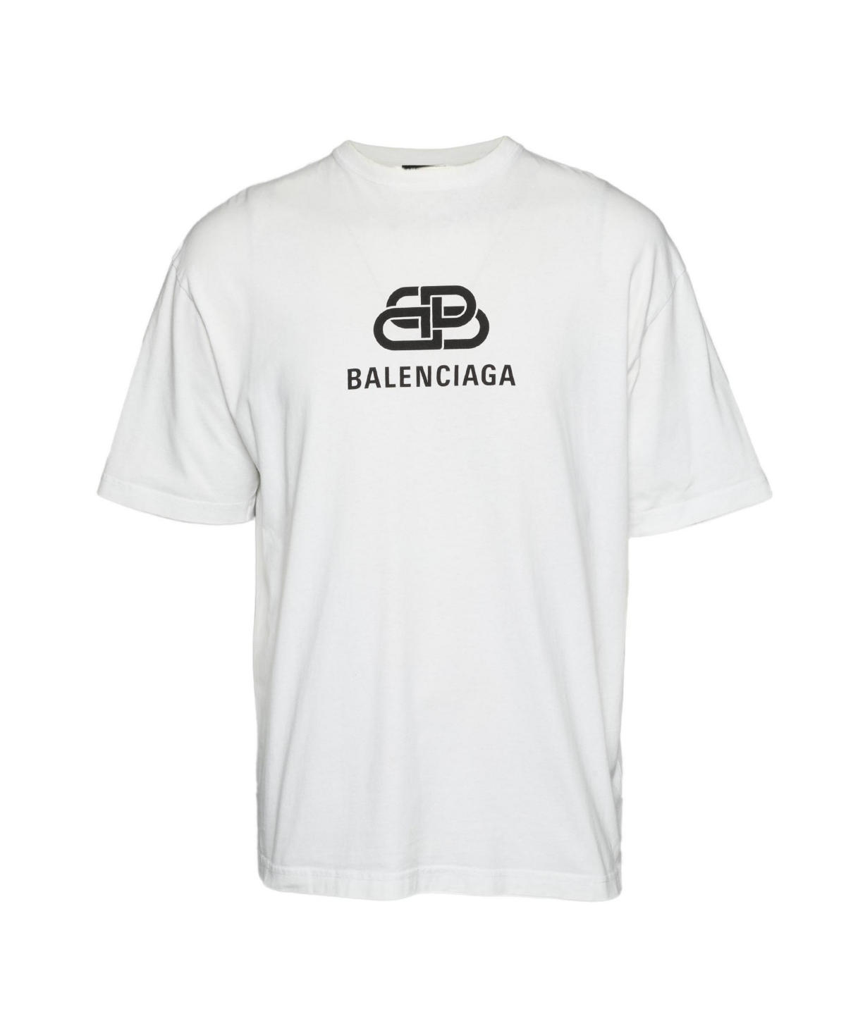 Click here for Pre-Owned Balenciaga Mens Logo Print Jersey Crewne... prices