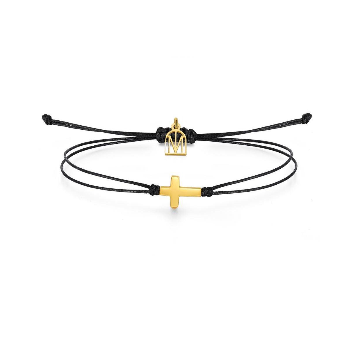 Click here for Mantra The Cross Thread Bracelet - Yellow gold prices
