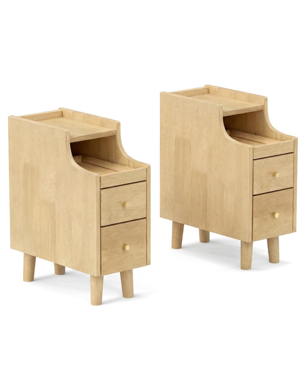 Click here for Slickblue 2 Piece Nightstands with Pull-Out Tray a... prices