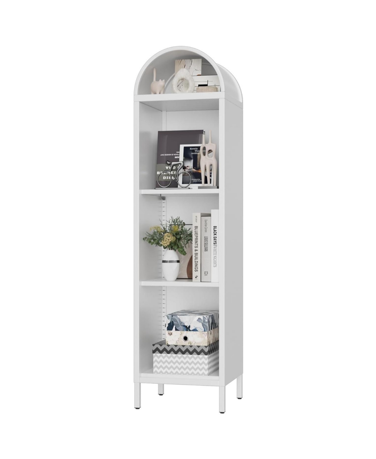 Click here for Boyel Living 63 H Arch Display Bookcase  Metal Pan... prices