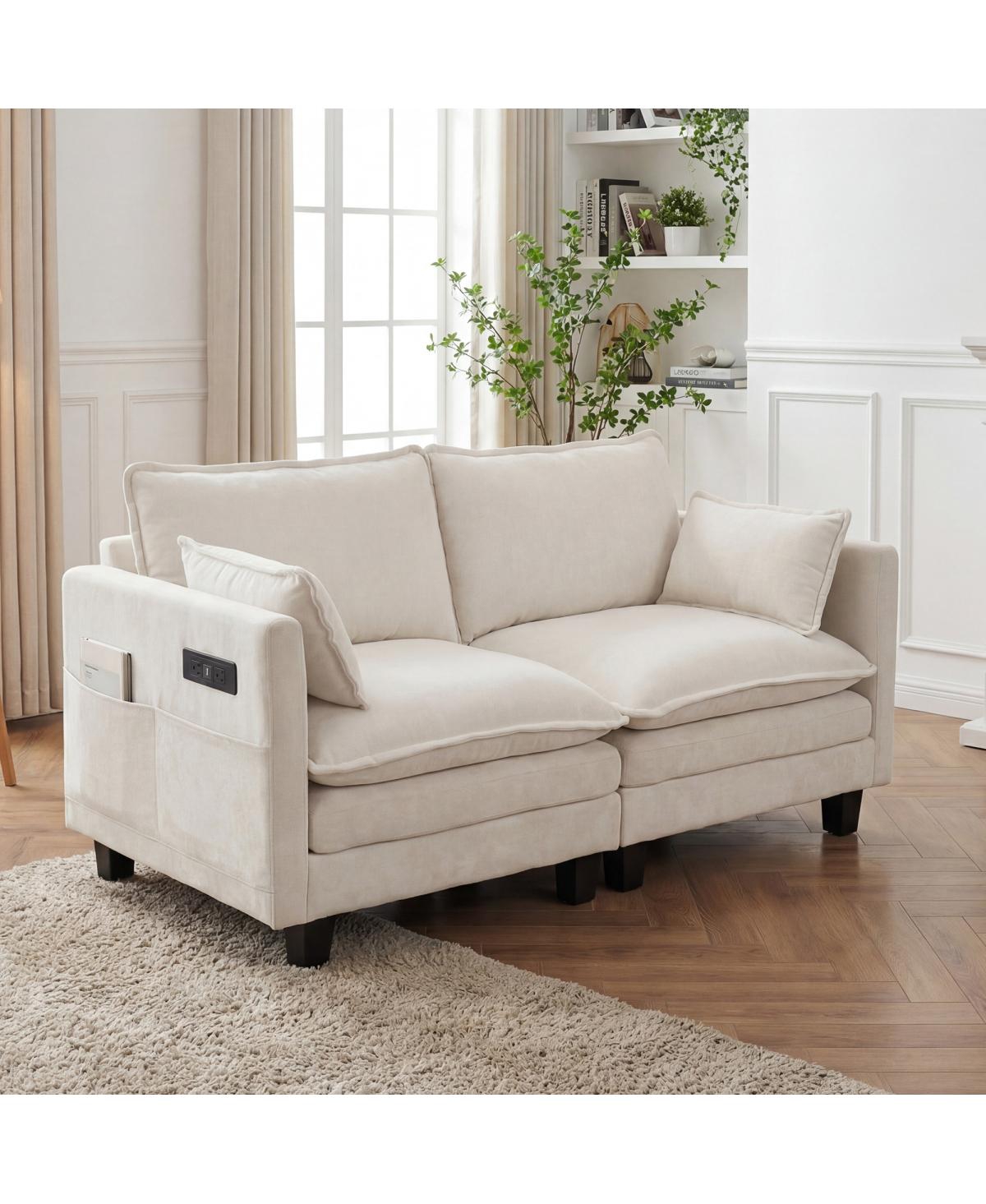 Click here for Streamdale Furniture Modern Chenille 2-Seat Lovese... prices
