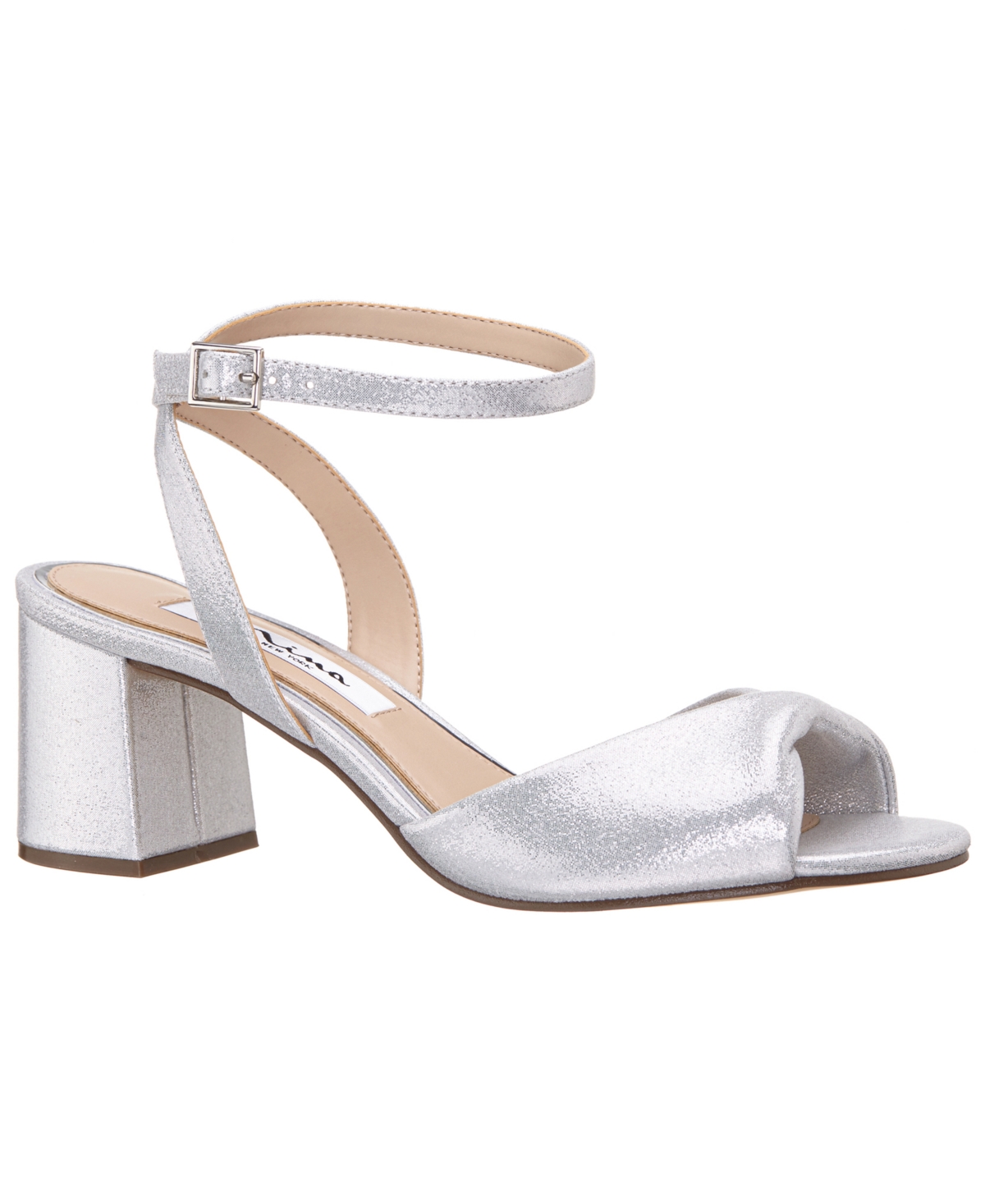 Click here for Nina Womens Nigella True Silver Metallic Suedette... prices