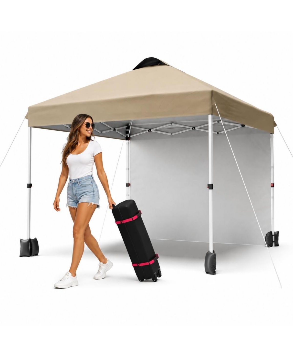 Click here for homfan 10x10 Pop Up Canopy Tent With Sidewall  Eas... prices