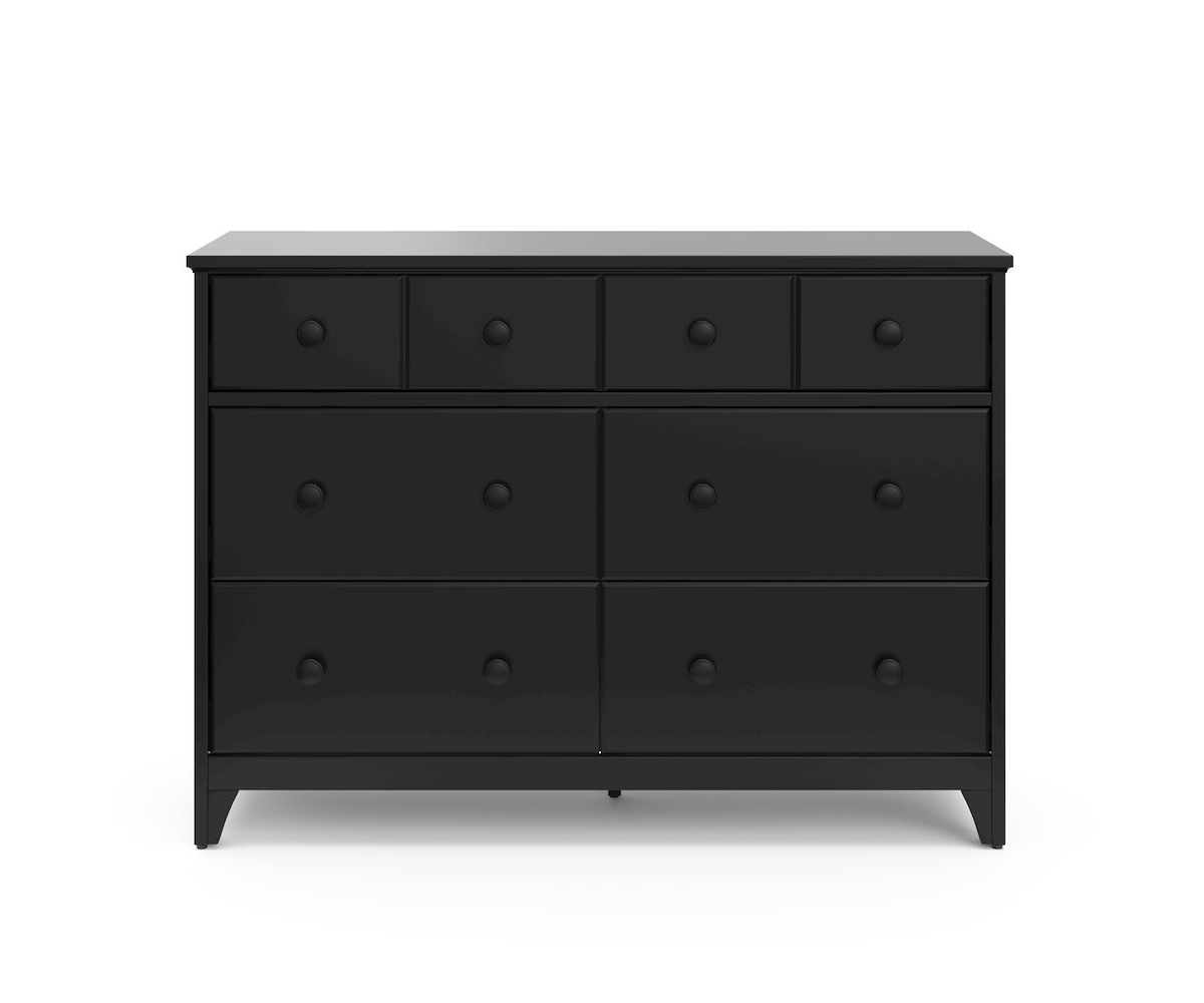 Click here for Storkcraft 6-Drawer Wood Double Dresser - Black prices