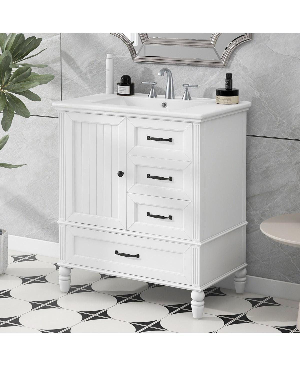 Click here for Thirtypeachy 30Retro Freestanding Vanity With Cera... prices