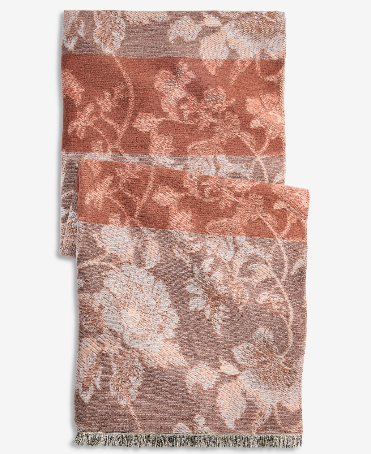 Click here for Style & Co Womens Floral Leaf Jacquard Wrap Scarf... prices