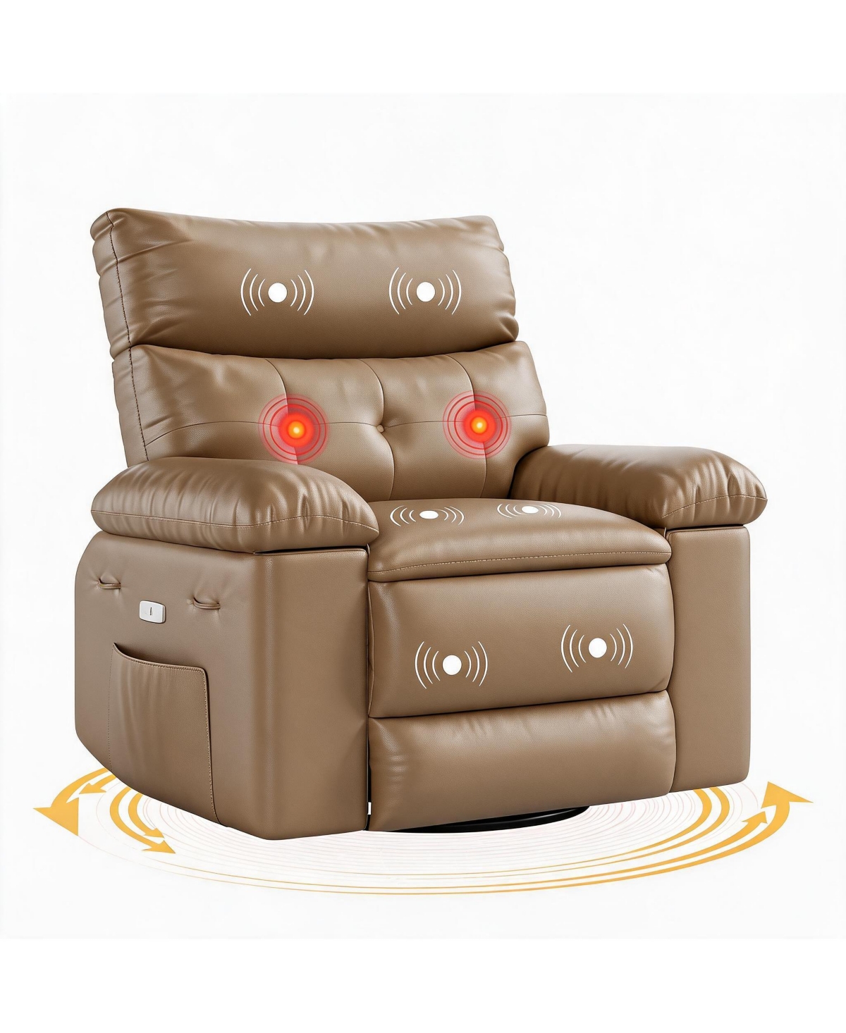 Click here for Oversized Pu Leather Rocking Recliner 360 degrees... prices