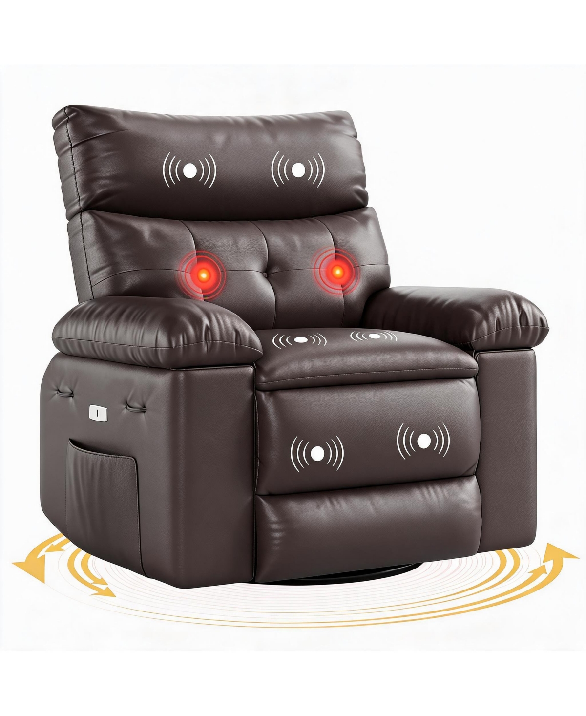 Click here for Oversized Pu Leather Rocking Recliner 360 degrees... prices