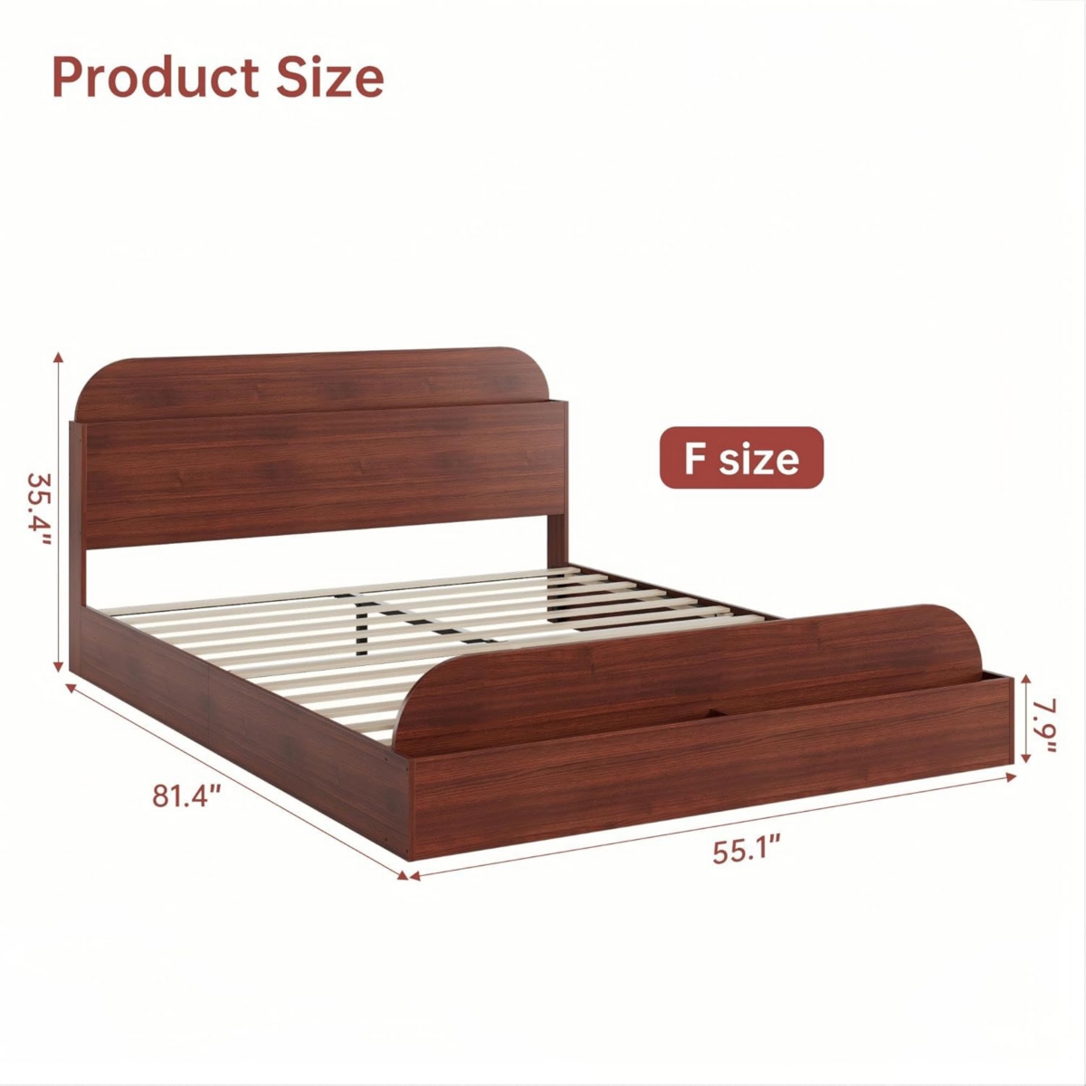 Click here for gaomon Bed Frame with Storage Headboard and Raised... prices