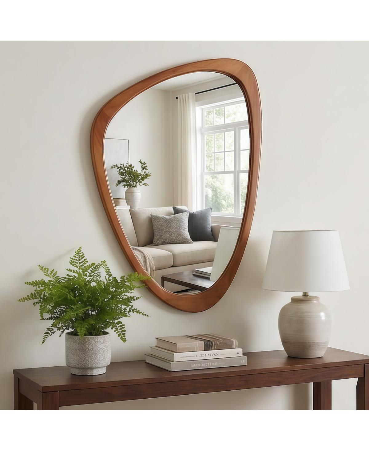 Click here for Laoties 20 x 30 Irregular Wall Mirror  Wood Frame... prices