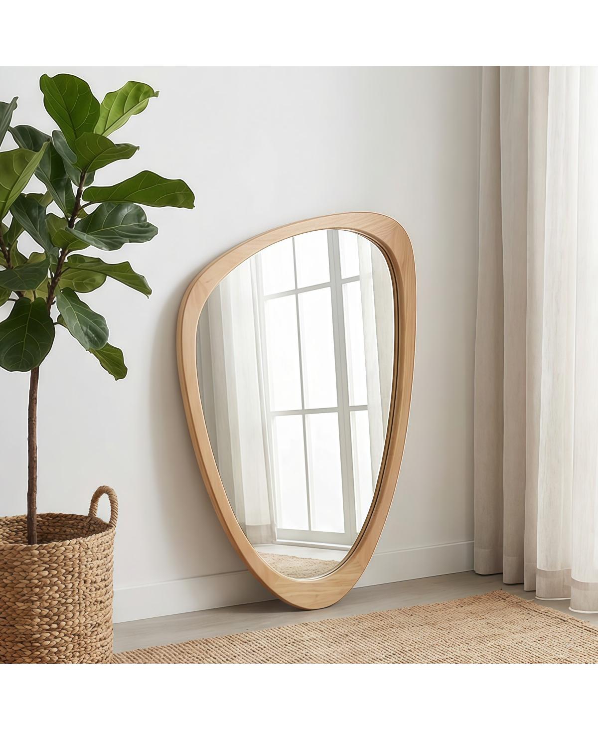 Click here for Laoties 20 x 30 Irregular Wall Mirror  Wood Frame... prices