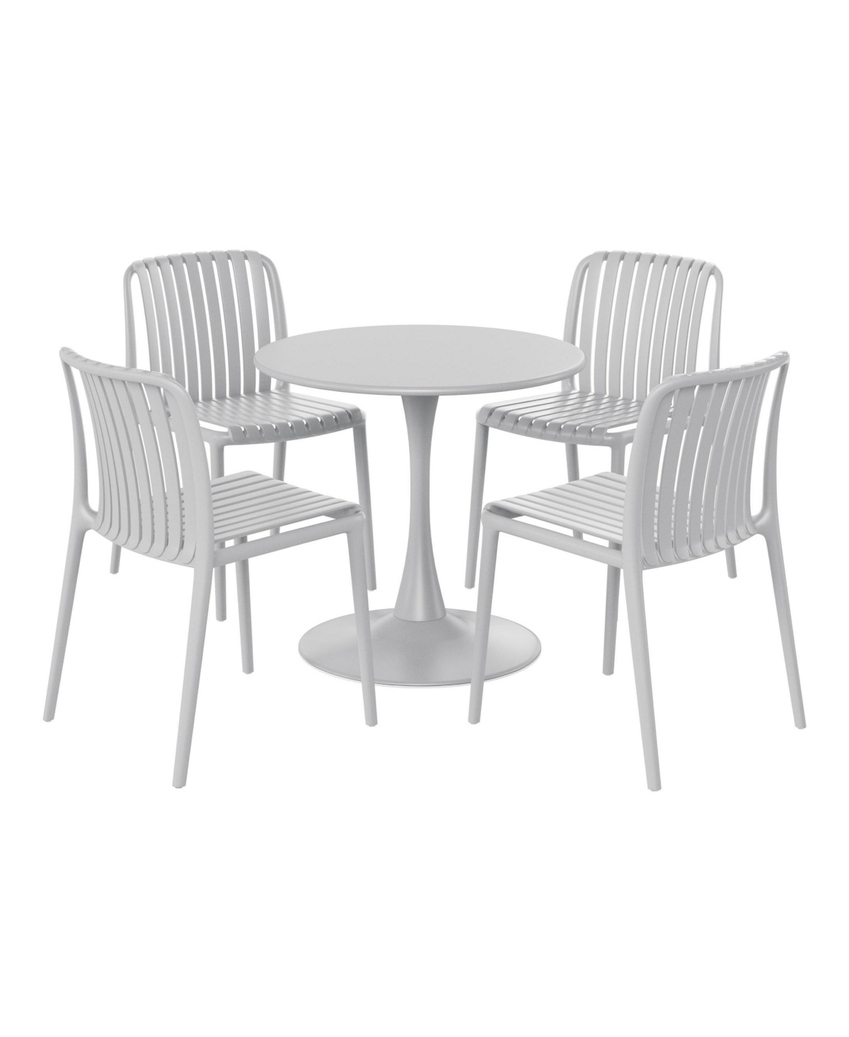 Click here for WestinTrends 5-Piece Outdoor Metal Dining Table Se... prices