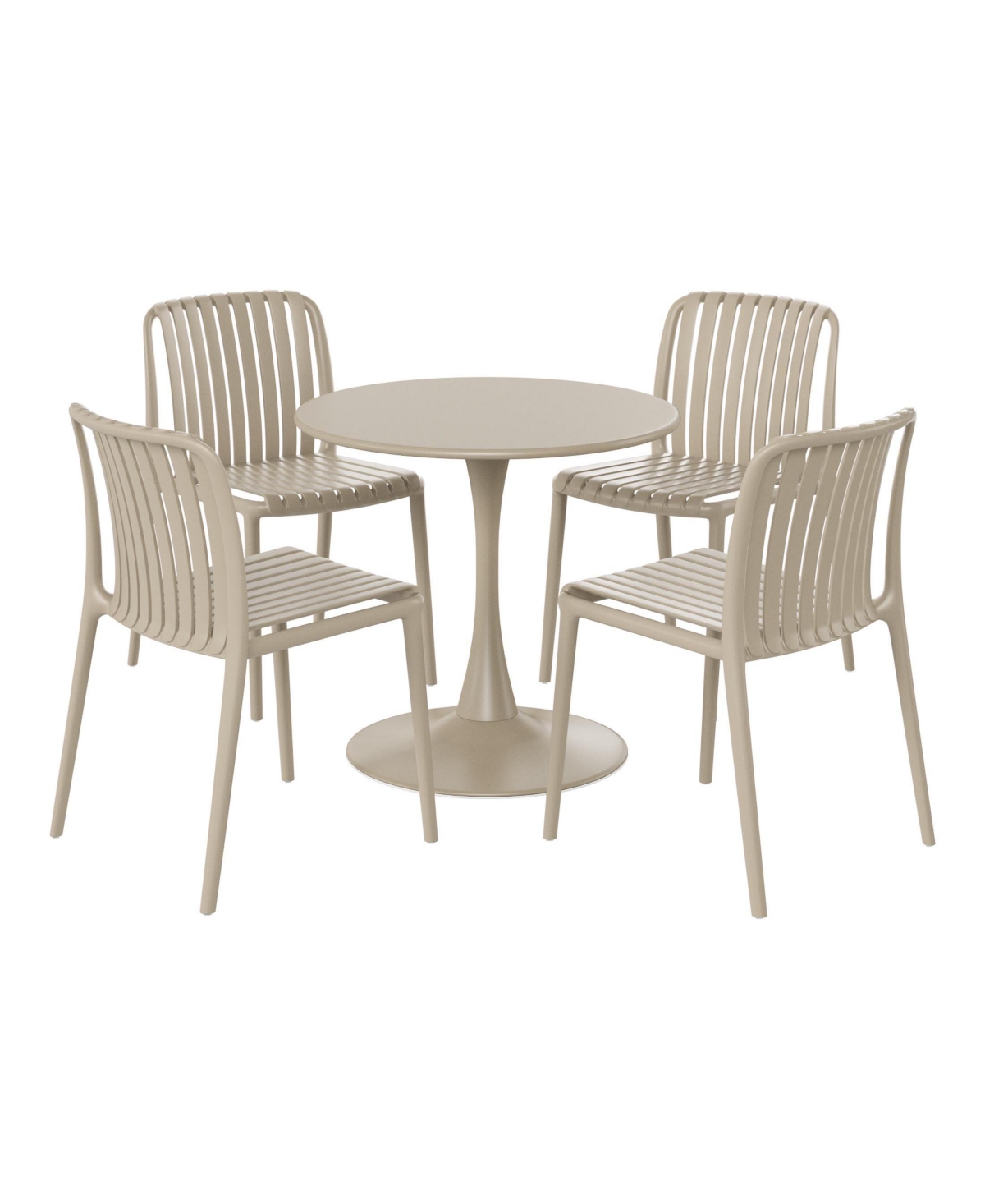 Click here for WestinTrends 5-Piece Outdoor Metal Dining Table Se... prices