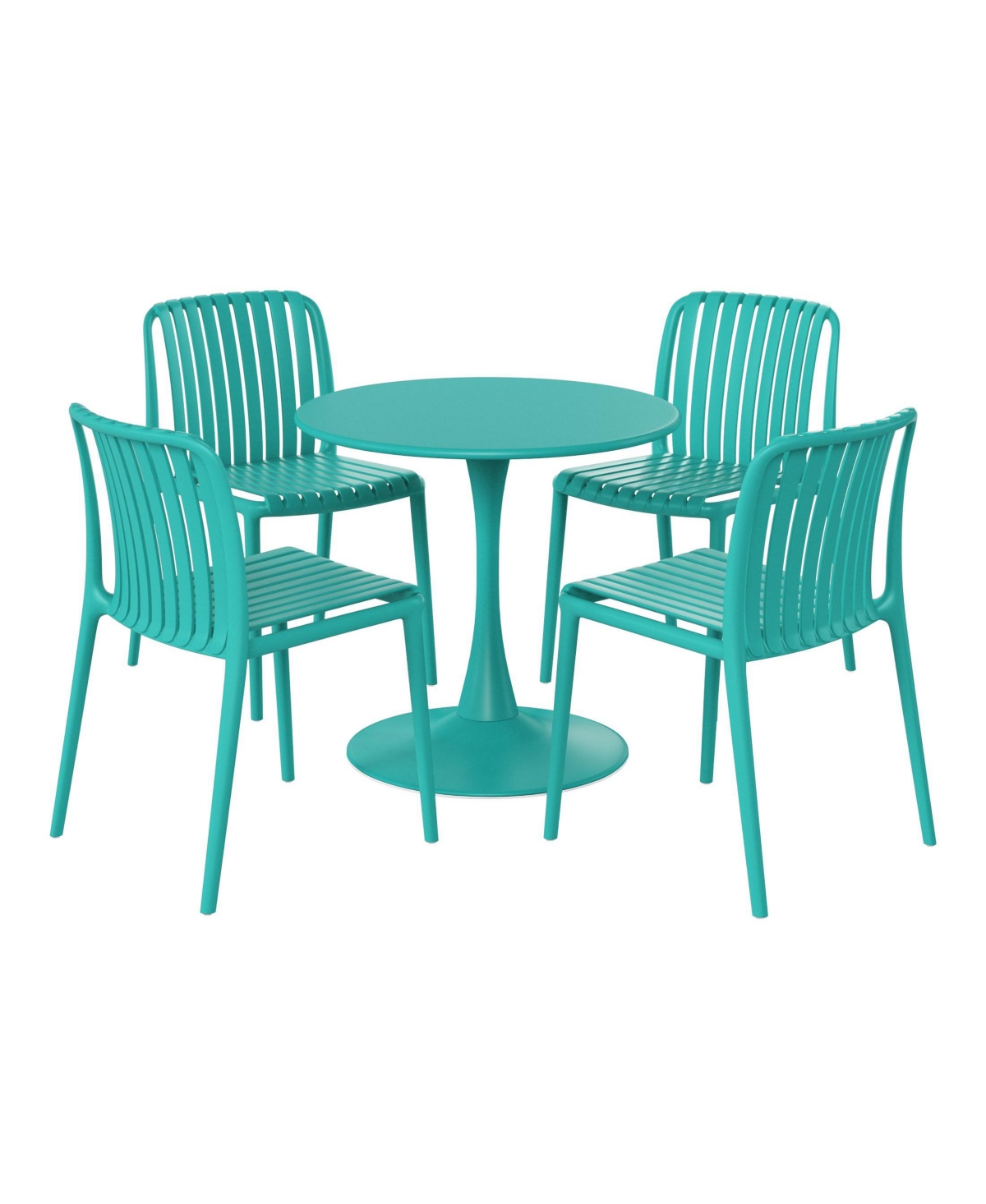 Click here for WestinTrends 5-Piece Outdoor Metal Dining Table Se... prices