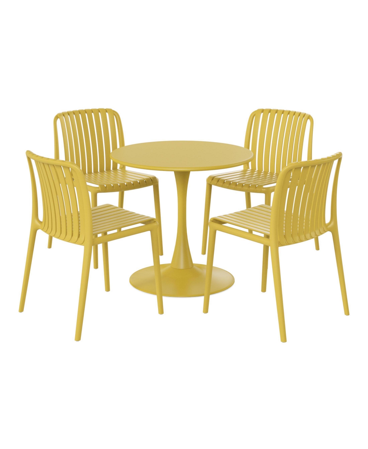 Click here for WestinTrends 5-Piece Outdoor Metal Dining Table Se... prices