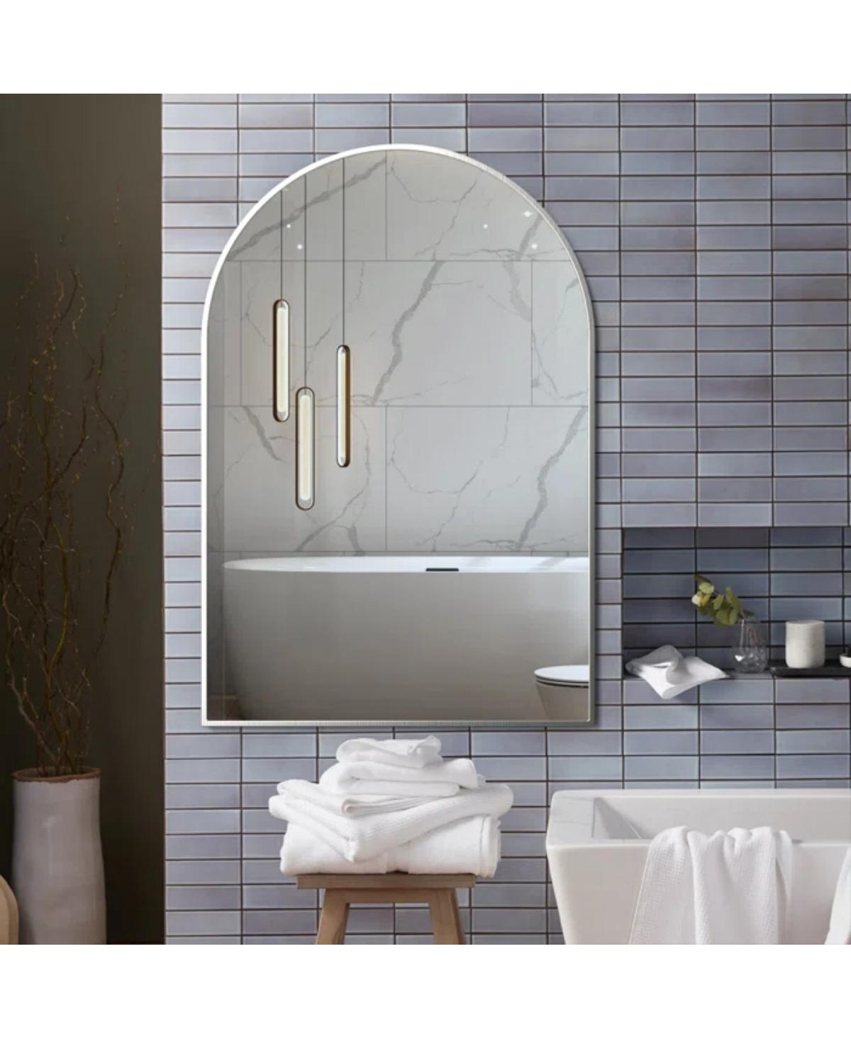 Click here for Laoties 36 x 24 Arched Wall Mirror  Arch-Shaped Ba... prices
