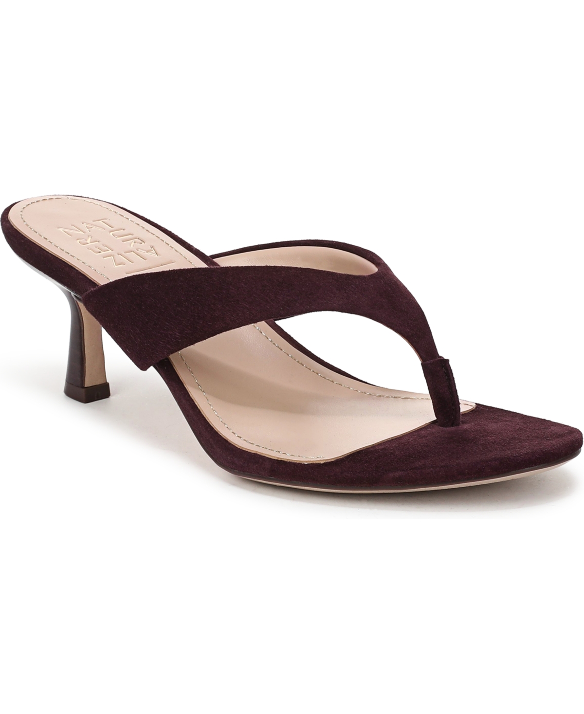 Click here for Naturalizer Womens Tressa Thong Sandals - Merlot R... prices