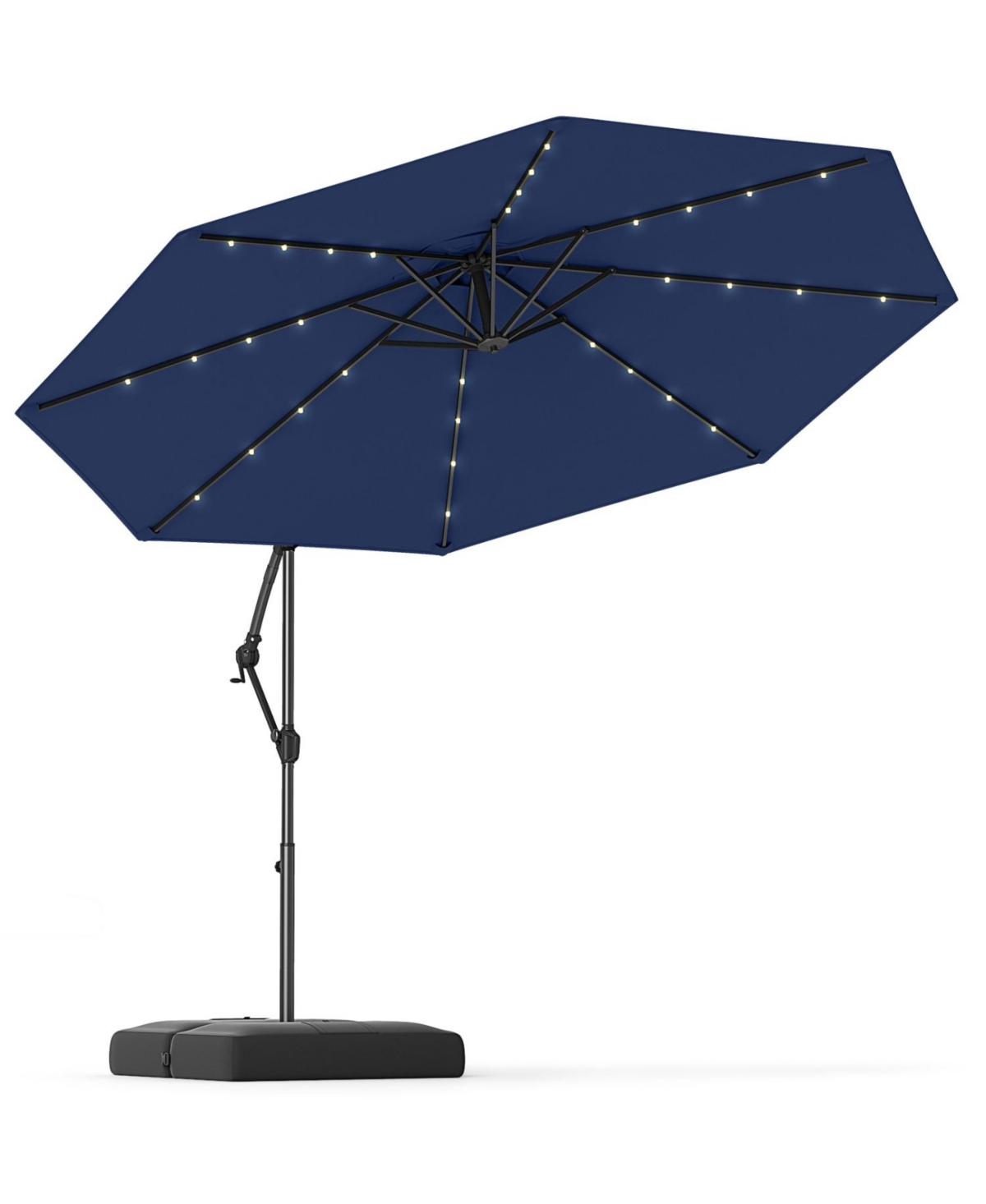 Click here for Slickblue Outdoor Cantilever Umbrella with Solar L... prices