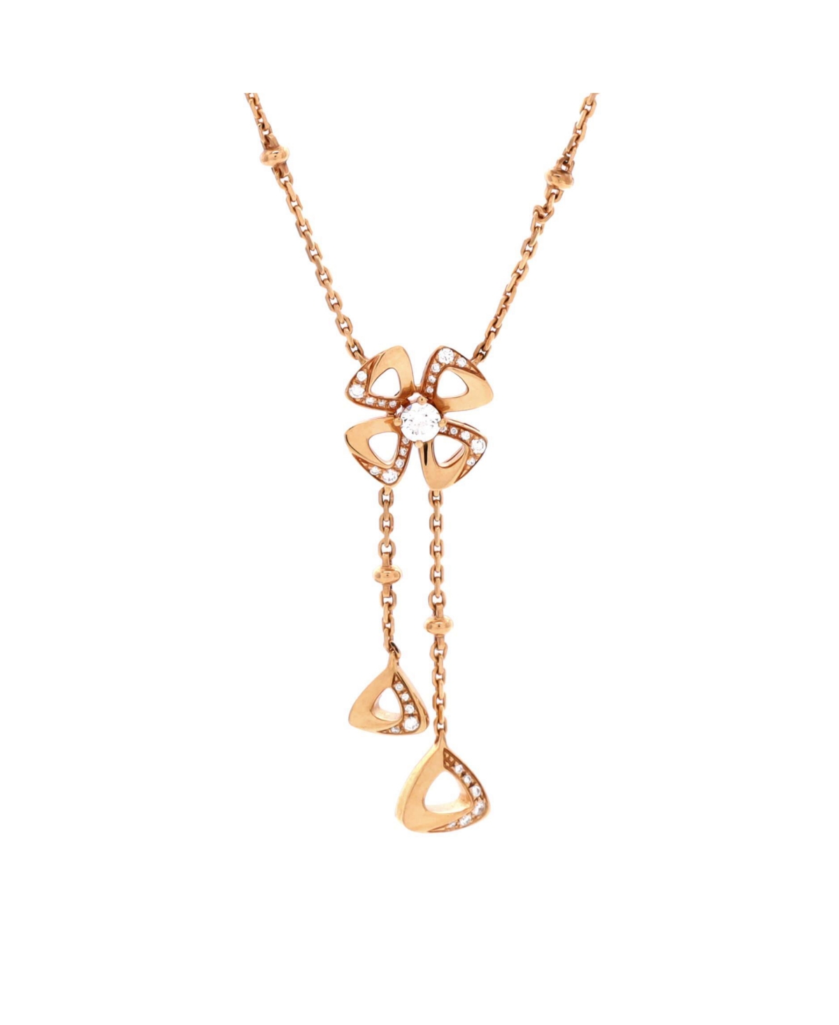 Click here for Pre-Owned Bvlgari Fiorever Drop Pendant Necklace -... prices