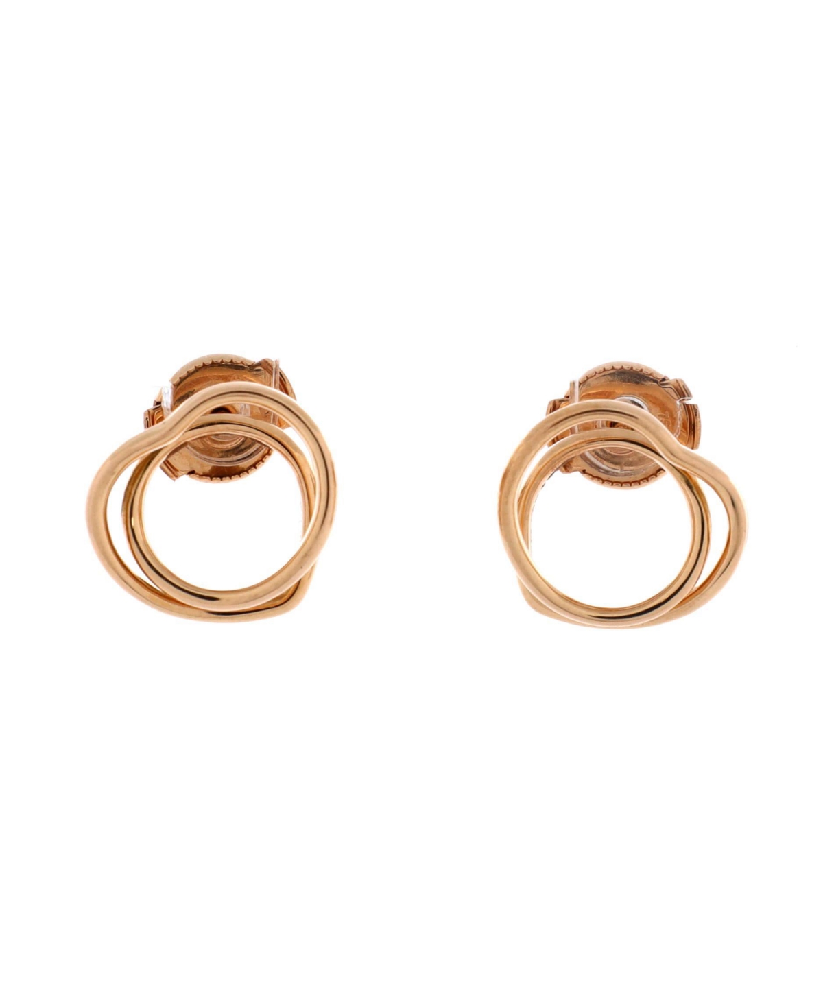 Click here for Pre-Owned HERMES Vertige Coeur Stud Earrings - 18k... prices