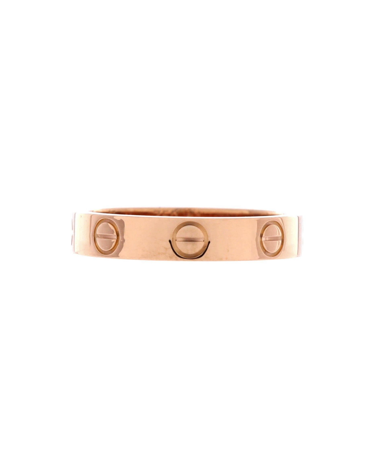 Click here for Pre-Owned Cartier Love Wedding Band Ring - 18k ros... prices