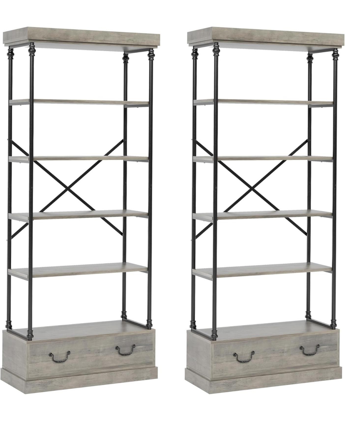 Click here for gaomon 5 Tier Bookshelf with Storage Drawer  81.3... prices