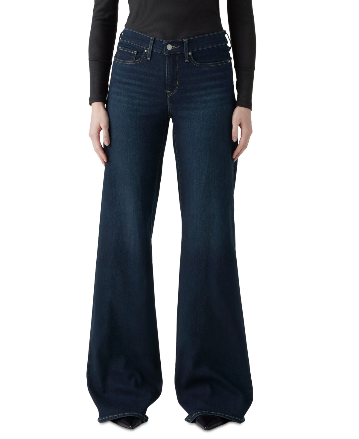 Click here for Levis Womens 318 Shaping Stellar-Stretch Wide-Leg... prices