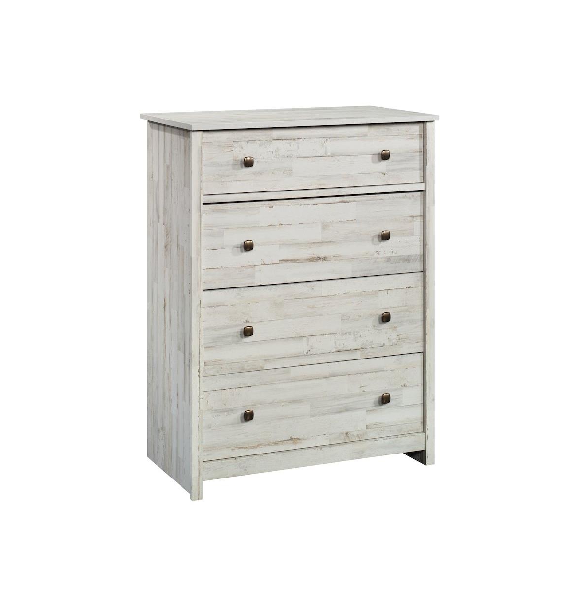 Click here for Sauder River Ranch Chest - White plank prices