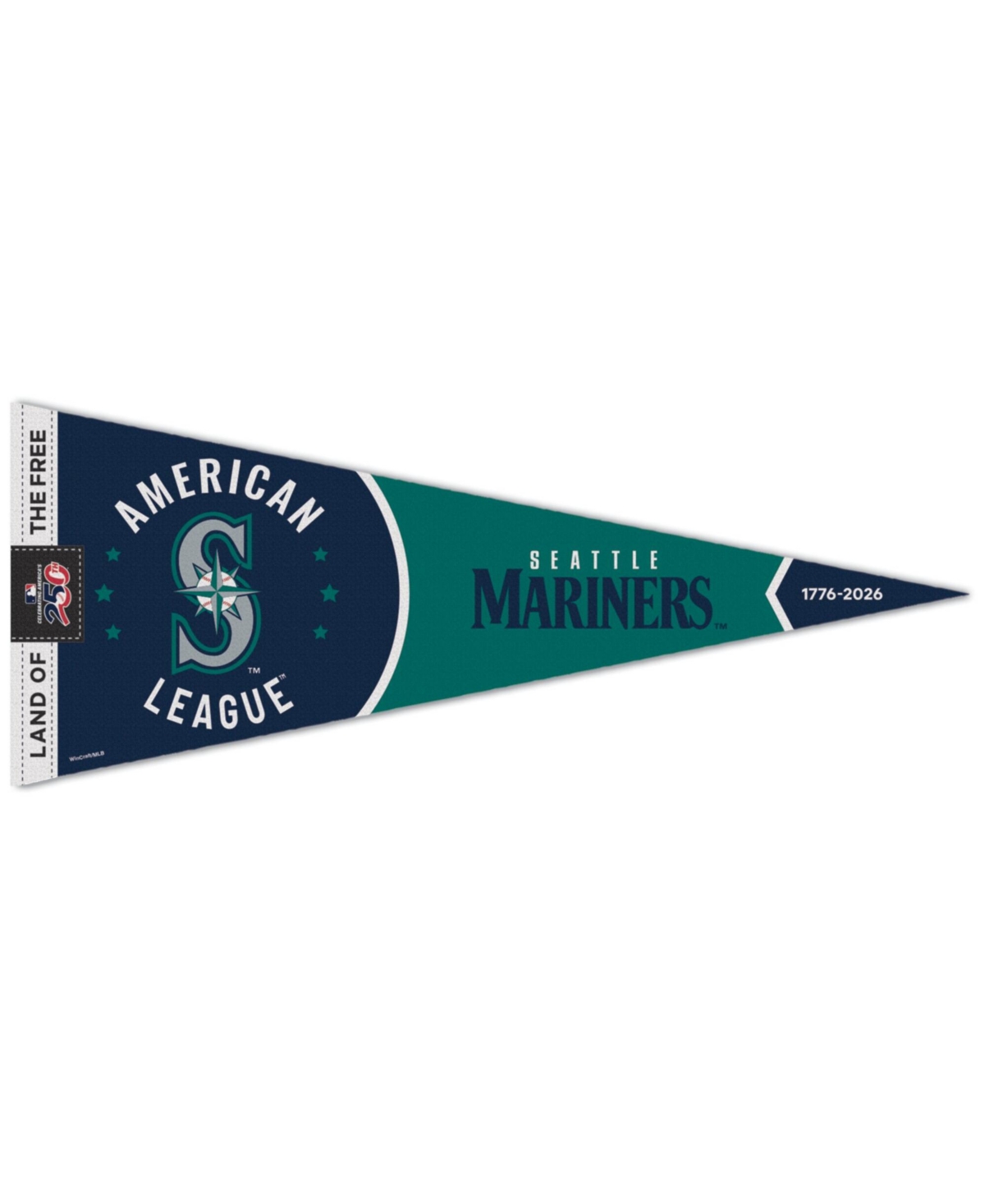 Click here for Wincraft Seattle Mariners 12 x 30 America 250 Prem... prices