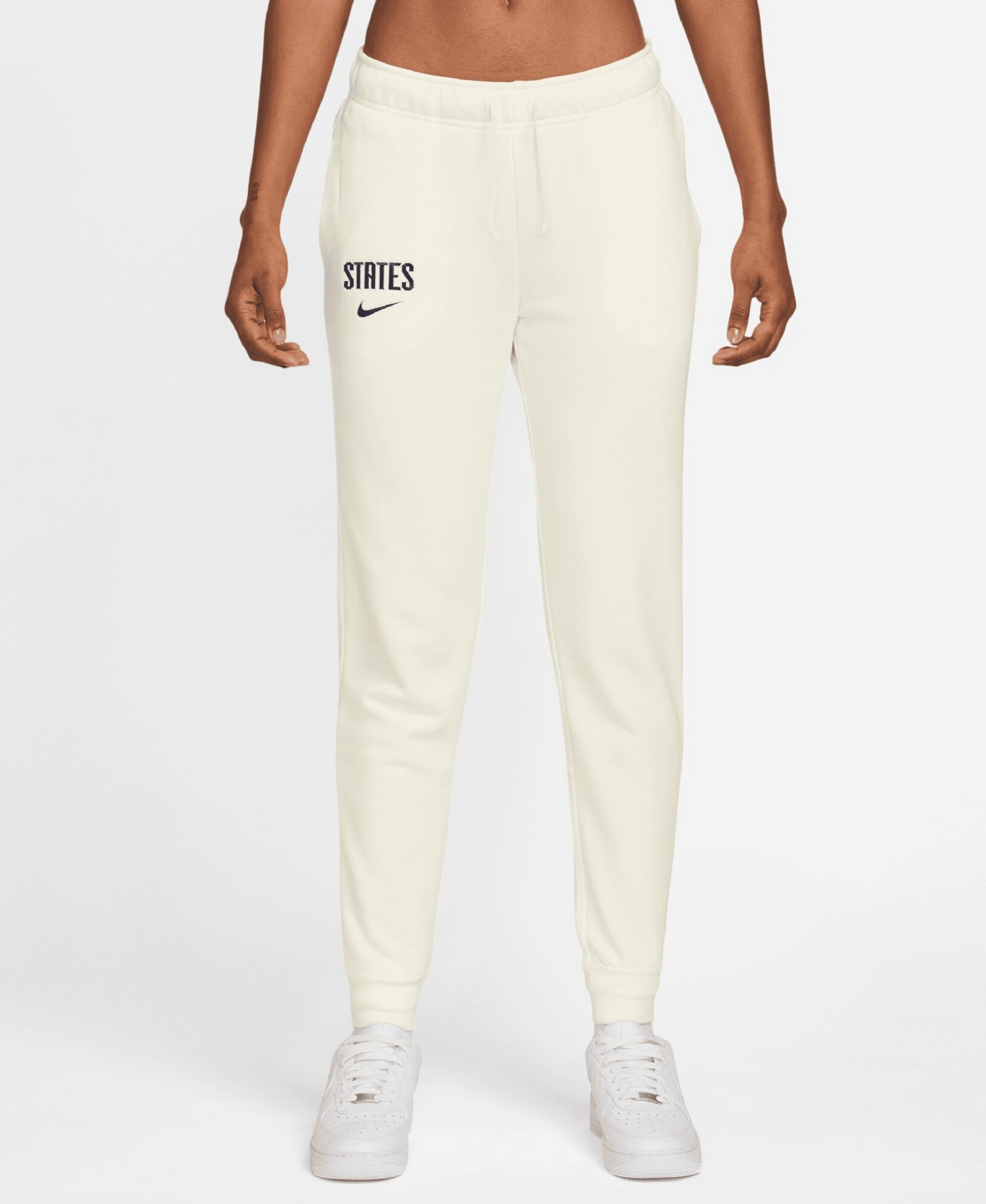 Click here for Nike Womens White Usmnt Club Fleece Mid-Rise Pants... prices