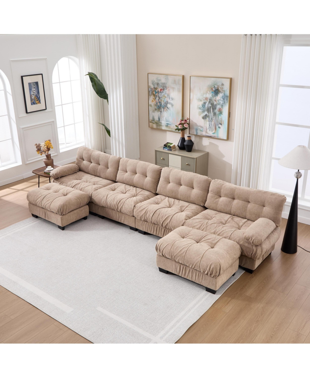 Click here for Clihome U Shaped Couch Modular Sectional Sofa  Mod... prices