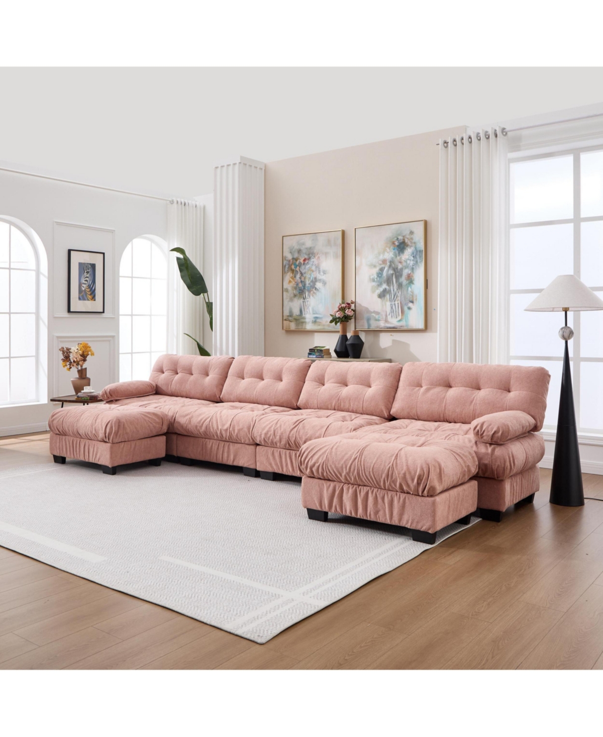 Click here for Clihome U Shaped Couch Modular Sectional Sofa  Mod... prices