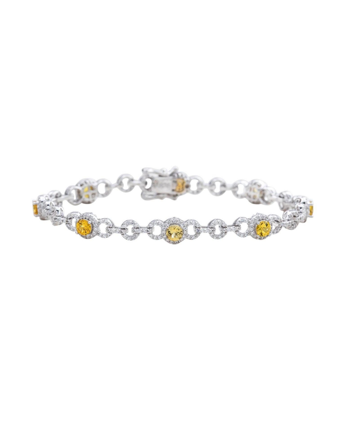 Click here for Suzy Levian New York Sterling Silver Sapphire Halo... prices